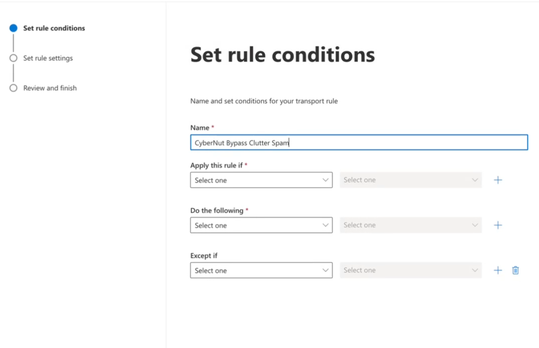 Creating an Allowlist in Microsoft Exchange